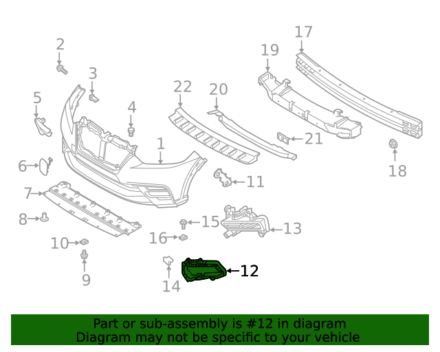 2018-2019 Nissan Kicks Bezel - Passenger Side (RH) 62256-5RB0A ...