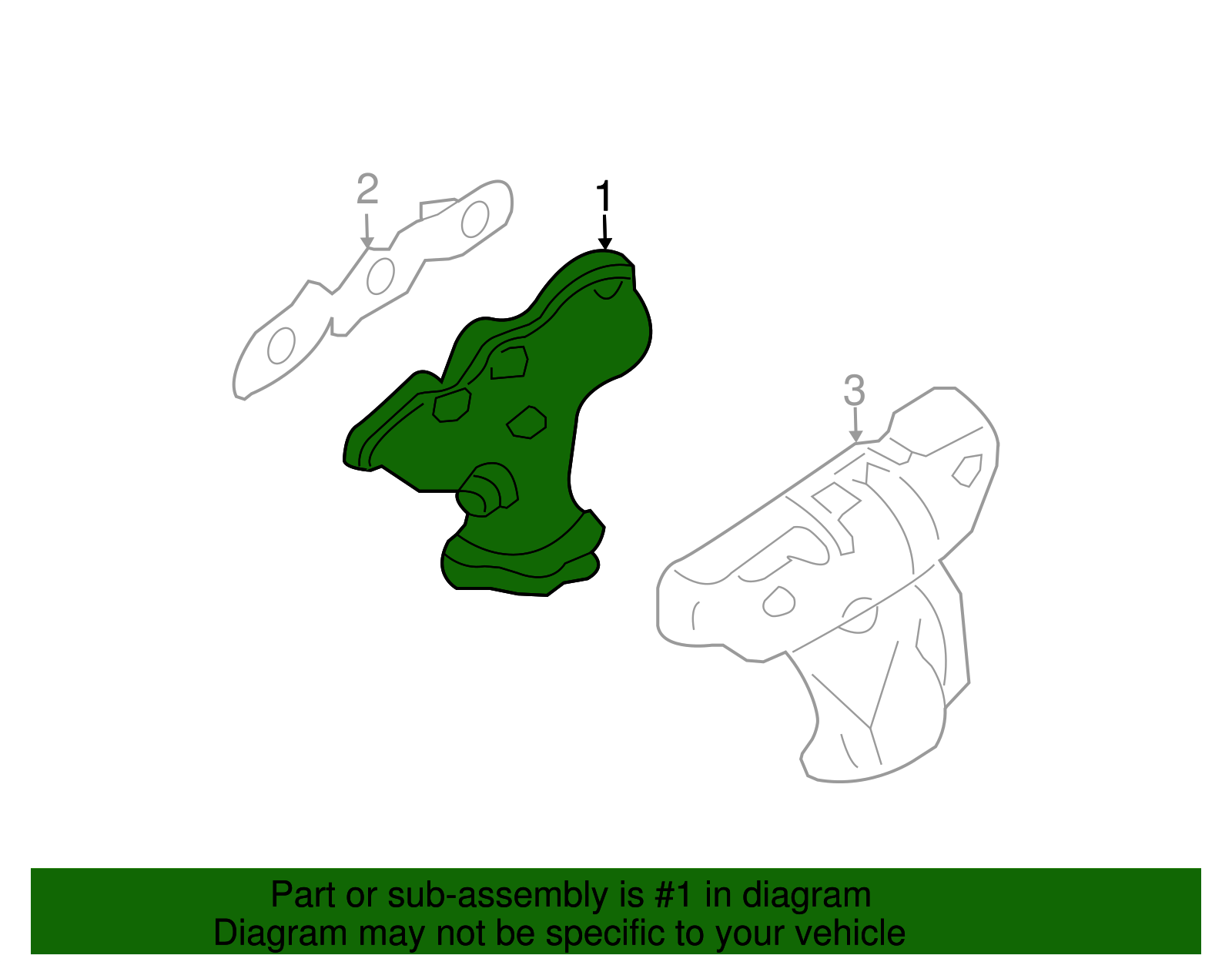 2002-2009 Nissan Exhaust Manifold 14004-7Y000 | Nissan Parts Central