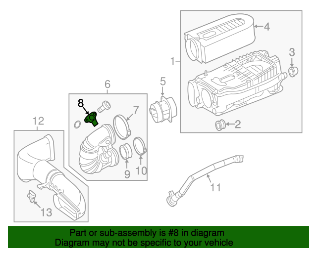 101537228 - Manifold Absolute Pressure Sensor 2013-2017 Mercedes-Benz ...