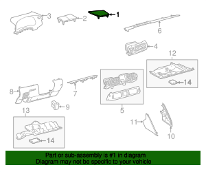 2014-2024 Lexus Speaker Cover 55409-53020-C0 | OEM Parts Online