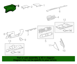 2017-2021 Lexus Cluster Visor 55403-53071-C1 | OEM Parts Online