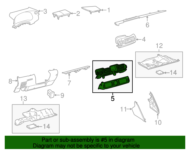 2018 Lexus Center Grille 55670-24090-C0 | OEM Parts Online