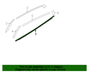 2016-2023 Nissan Maxima Belt Molding 82820-4RA0A | OEM Parts Online