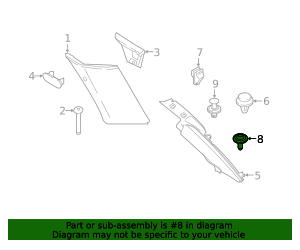 Genuine BMW 07-11-9-907-237 | Center High Mount Stop Light Screw | FREE ...