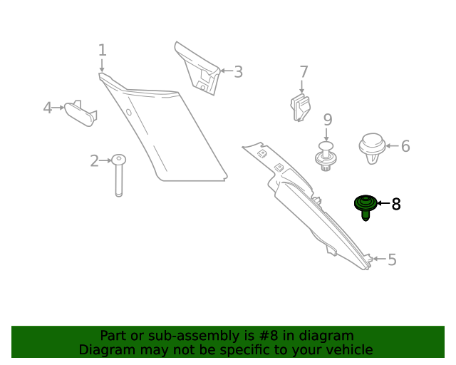 Genuine BMW 07-11-9-907-237 | Center High Mount Stop Light Screw | FREE ...