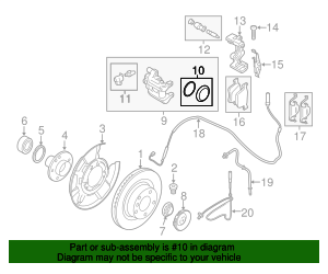 34216850859 - 2012-2023 BMW Caliper Overhaul Kit (34-21-6-850-859 ...