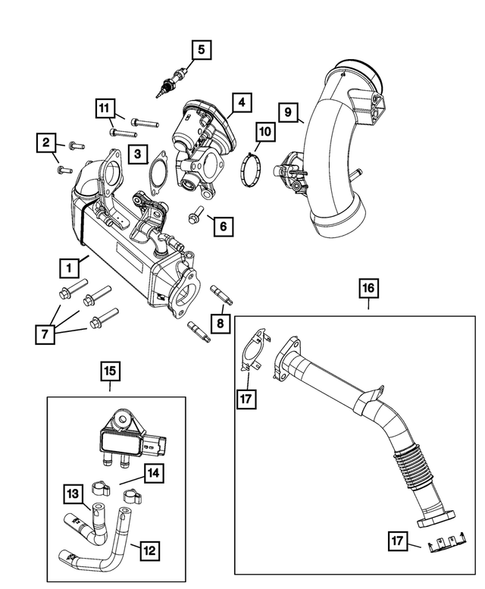 EGR System for 2020 Ram 1500 | Mopar Wholesale Parts