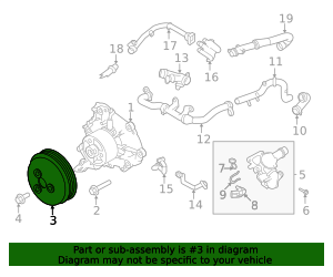 2017-2025 Jaguar Pulley T2H2494 | JaguarParts.com