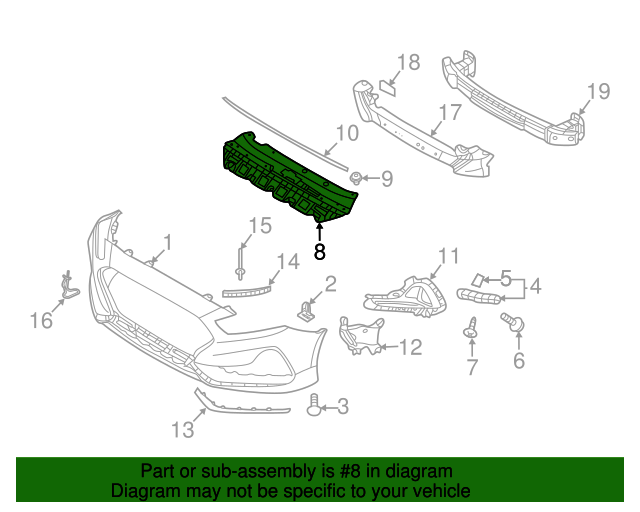 Genuine Sight Shield for 2018-2019 Hyundai Sonata | Part# 86361-E6700 ...