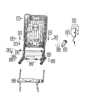 2022-2023 Jeep Seat Latch Actuator 68566934AB | Mopar eStore