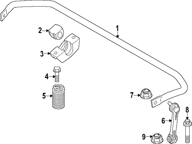Genuine BMW 33-55-6-898-753 | Stabilizer Bar | FREE Shipping on Most ...