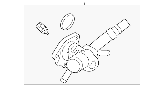 25600-2B750 - Engine Coolant Outlet Flange 2020-2024 Kia | Kia.Parts Store