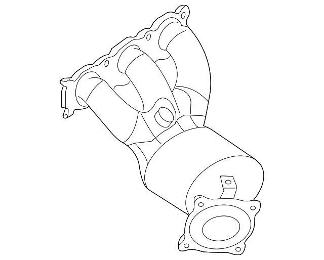 Genuine OEM Exhaust Manifold Part# LR001968 Fits 2008-2012 Land Rover ...