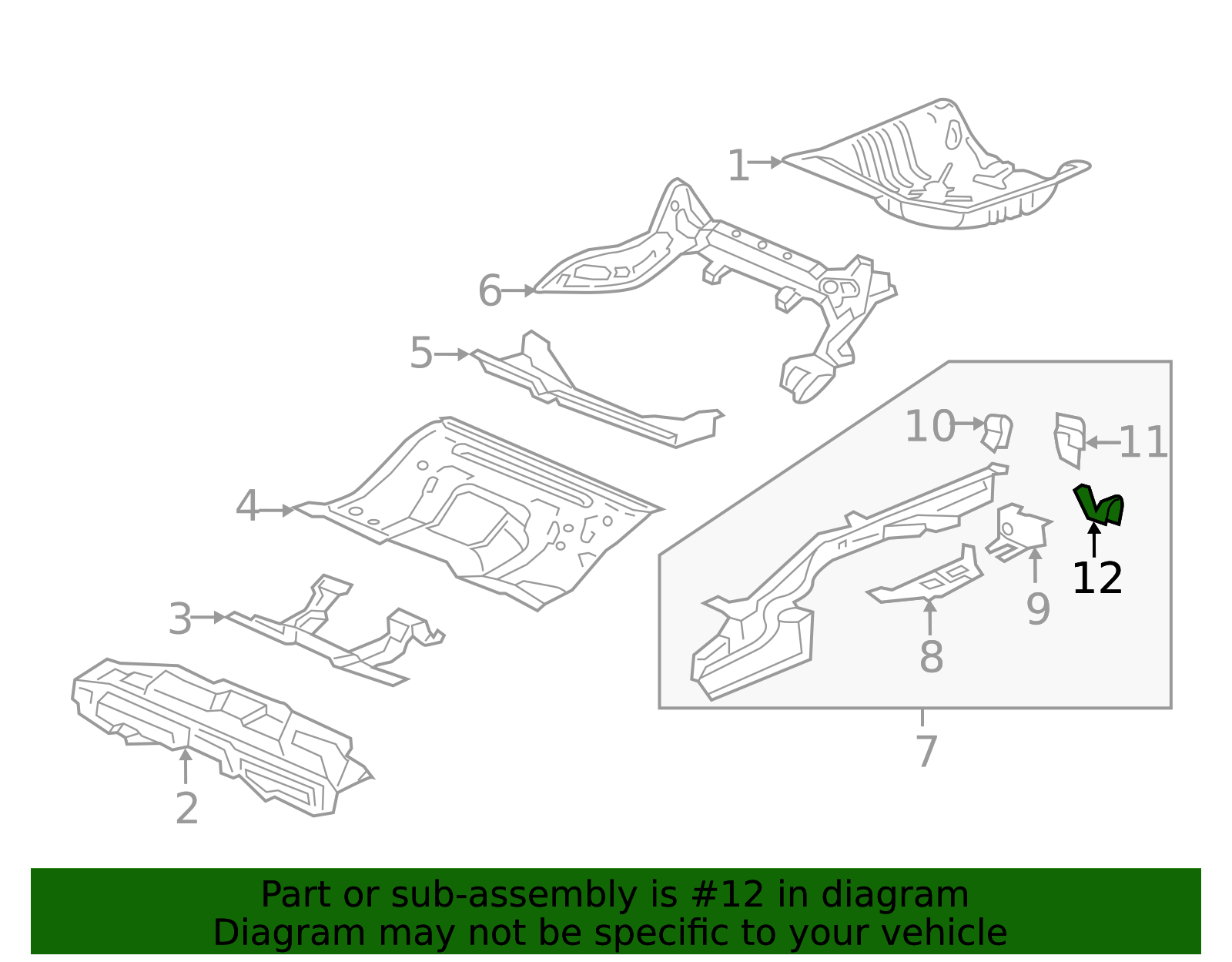 65646-TBA-A00ZZ - 2016-2025 Honda - Bracket R Rear Bumper Beam (Lower ...