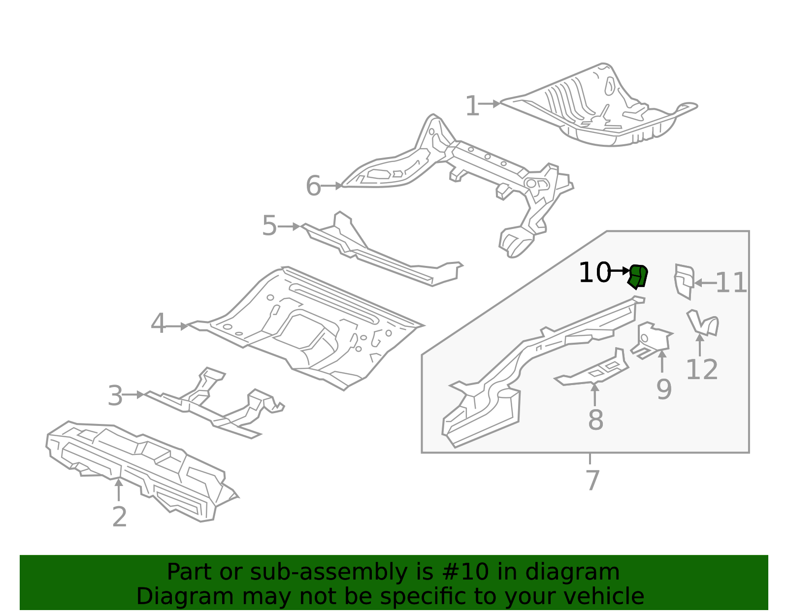 OEM 2016-2022 Honda Rail Assembly Gusset 65626-T20-A00ZZ | Honda ...