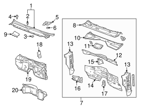 2007-2014 GM Black Air Inlet Grille Panel 25872303 | AutoNationParts.com
