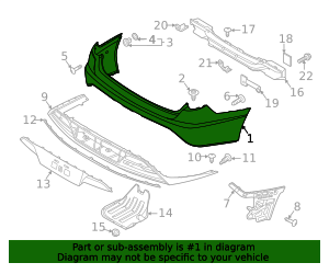 2020-2023 Hyundai Sonata Bumper Cover 86611-L1000 | OEM Parts Online