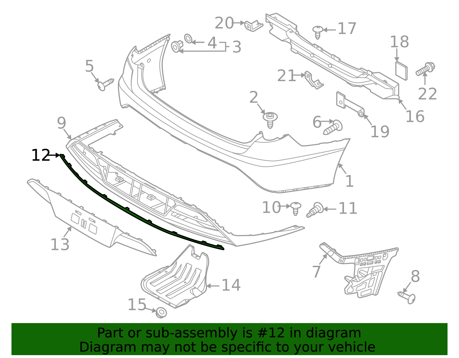 2020-2023 Hyundai Sonata Molding Strip 86618-L1010 | OEM Parts Online