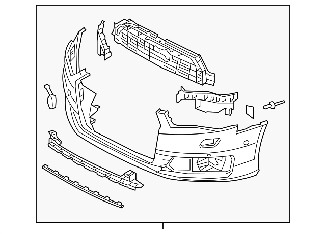 2016 Audi A6 Bumper Cover 4G0-807-065-P-GRU | Genuine Audi Parts