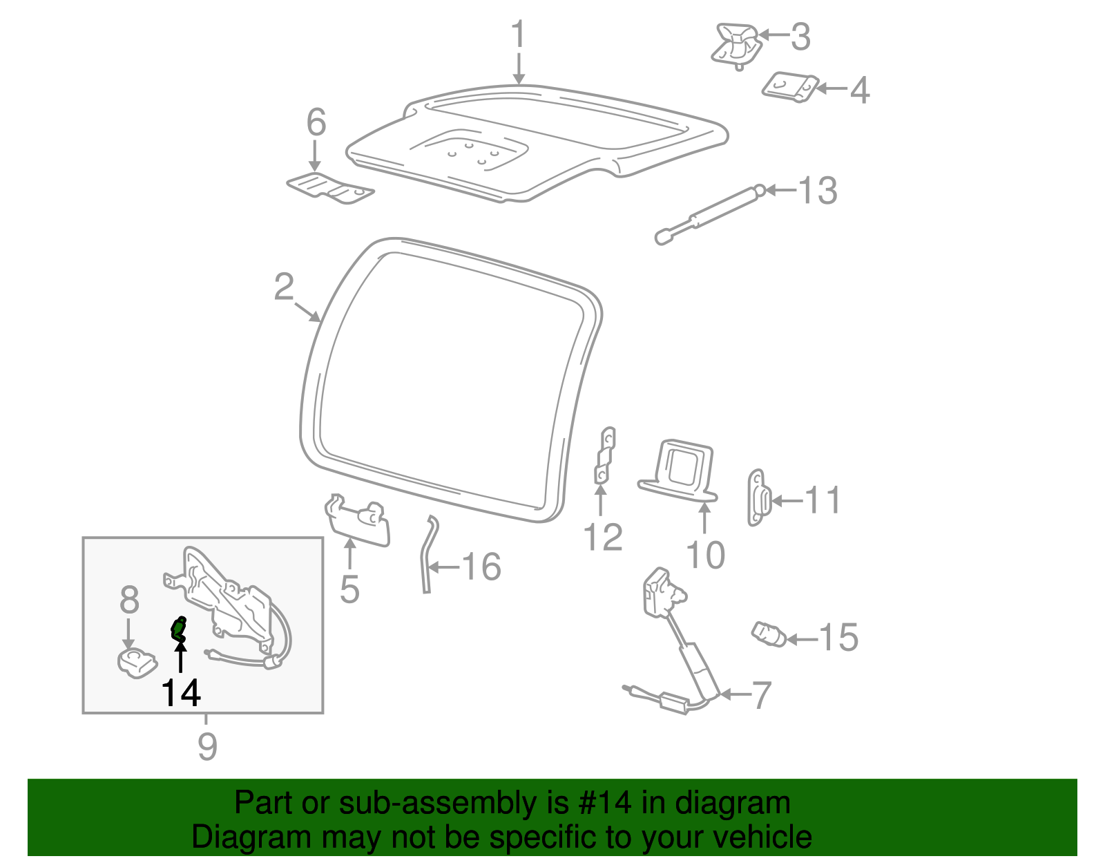 2002-2020 Ford Motorcraft™ Lift-Gate Latch Release Switch SW-6108 | OEM ...