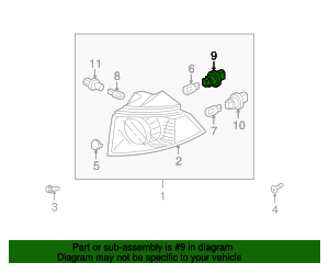 2004-2015 Acura Socket (T20 W) 33302-S5A-A01 | Group 1 Auto Parts