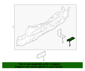 H5240-5SAMA - Rear Body Panel Retainer 2018-2024 Nissan LEAF | Nissan ...
