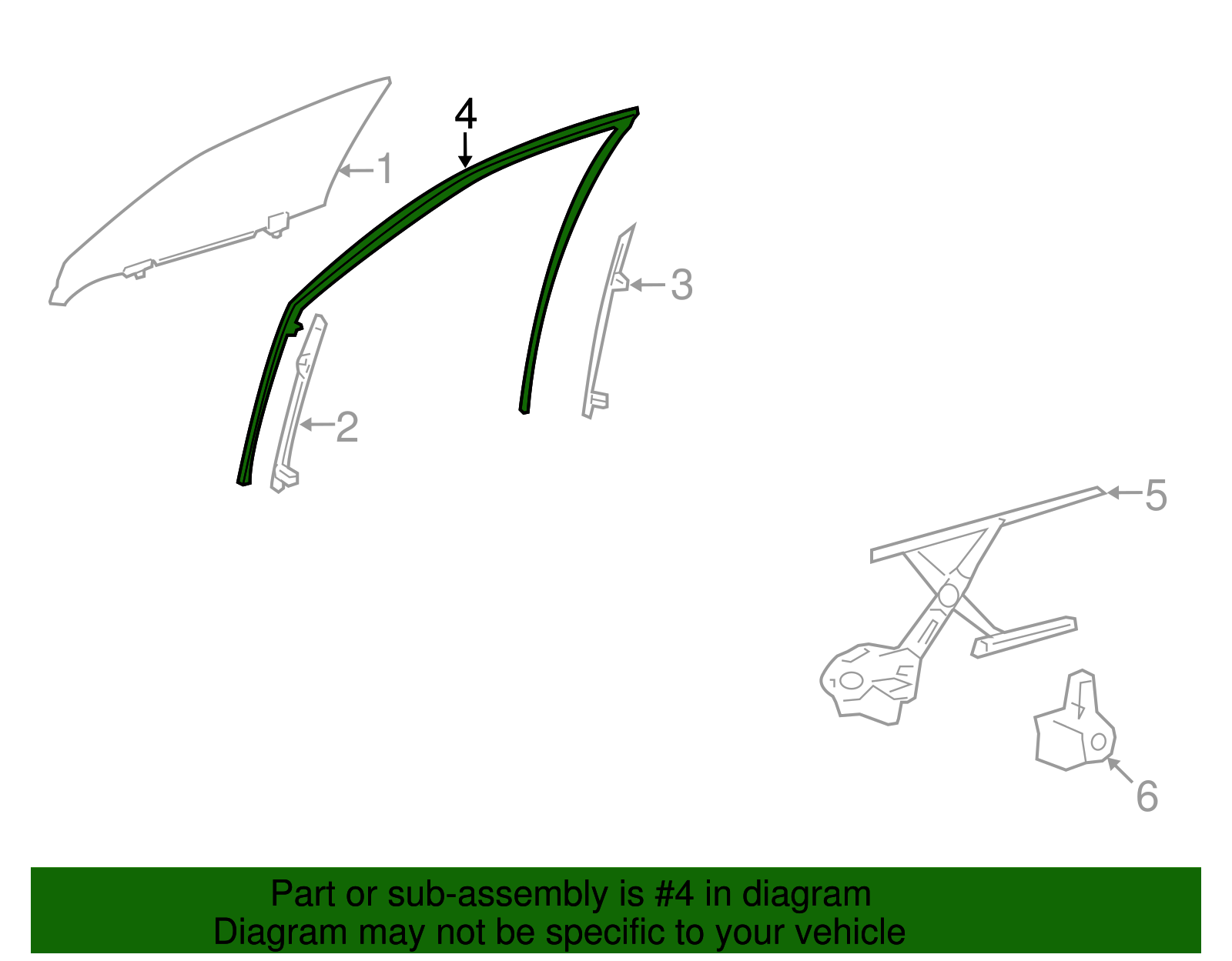 2007-2017 Lexus Run Weather-Strip 68151-50022 | OEM Parts Online