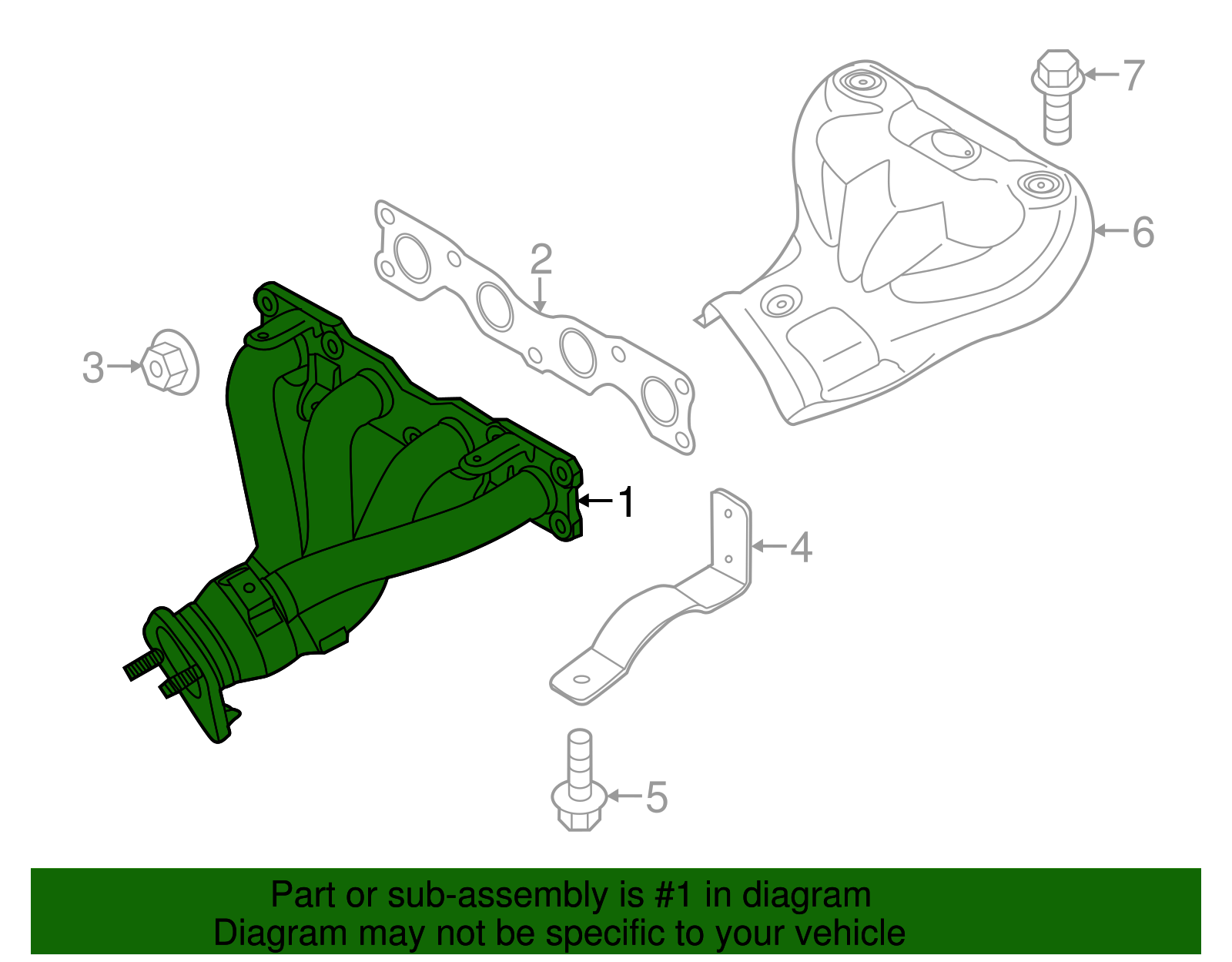 28510-2E390 - Exhaust Manifold - 2013-2016 Hyundai | Conicelli Hyundai