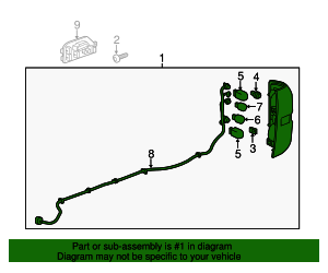 84365930 - Rear Driver Side Stop Lamp 2016-2018 GM | GM Wholesale Direct