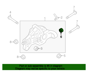 2011-2018 Porsche Cayenne Rear Mount 958-349-337-50 | OEM Parts Online