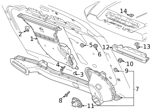 2020-2024 GM Front Intake Air Duct 84684674 | Auto Parts Express