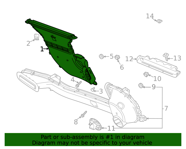 2020-2023 GM Front Intake Air Duct 84684674 GM | GMPartsDirect.com