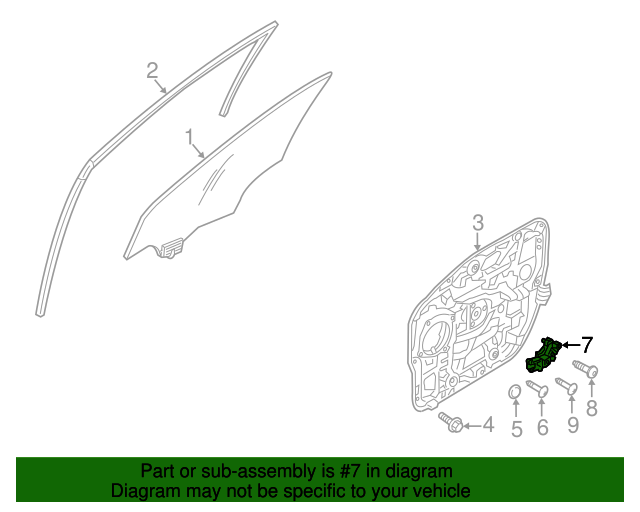 2013-2018 Hyundai Window Motor 82460-2W000 | OEM Parts Online
