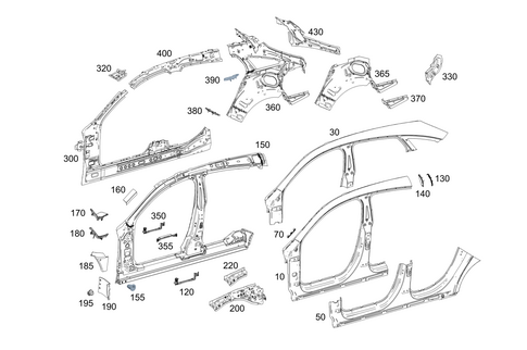 Side Panels for 2020 Mercedes-Benz CLA250 | Mercedes-Benz USA Parts