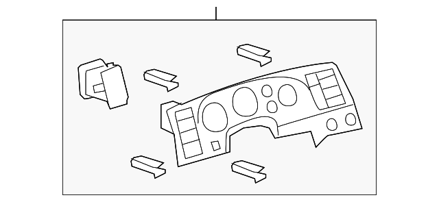 Genuine Toyota Inst Cluster Panel part# 55410-0C120 for 2010-2017 ...