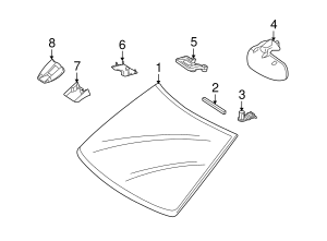 2007-2013 Mercedes-Benz Windshield 221-670-26-01 | Mercedes-Benz Parts