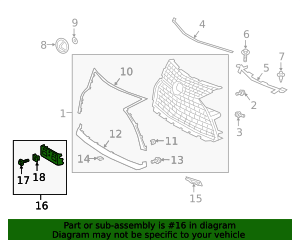 2020-2022 Lexus License Plate Bracket 52114-0E180 | AutoNationParts.com