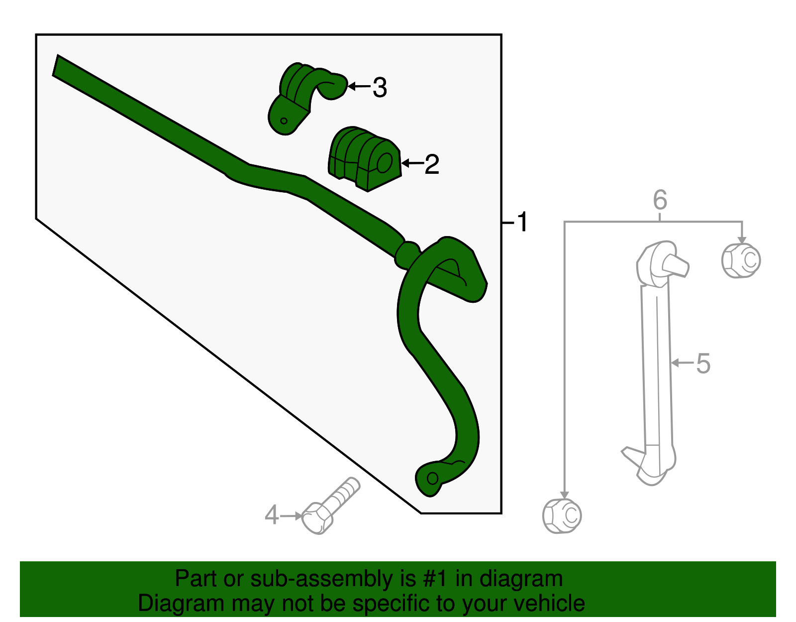 23396598 - Front Suspension Stabilizer Bar 2017-2020 Buick Envision ...