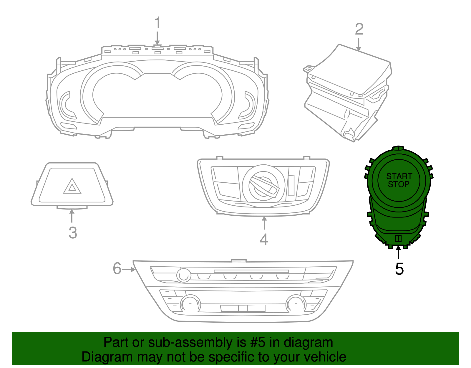 2018-2023 BMW Power Switch 61-31-8-074-017 | BMW AutoNation Parts