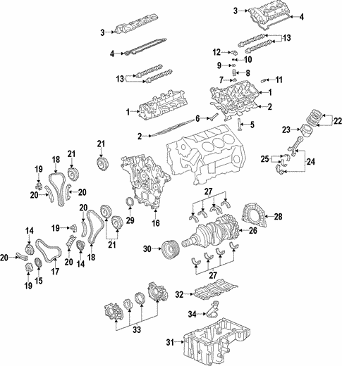 Engine for 2012 Chevrolet Captiva Sport | GMPartsDirect.com