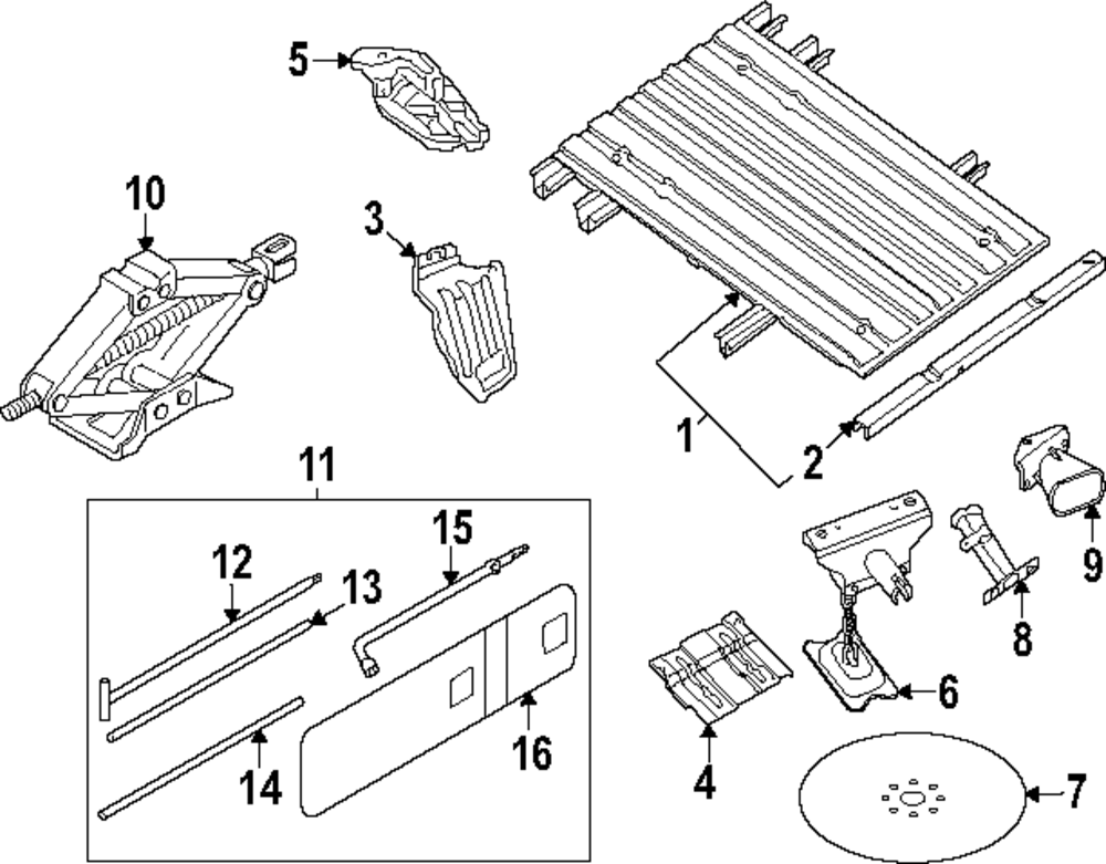 2024-2025 Nissan Frontier Truck Bed Floor 93500-9BU2A | Temecula Nissan ...