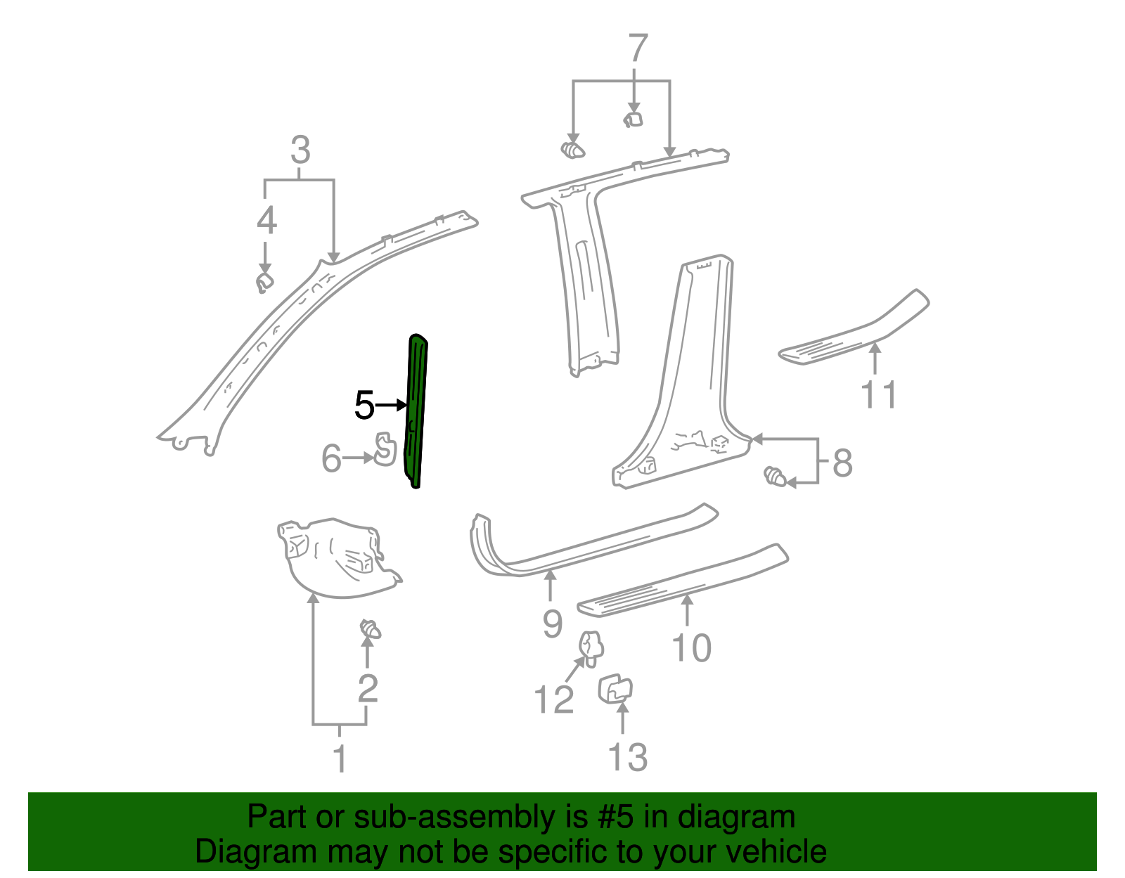 62316-33020-C0 - Cover - 1997-2001 Lexus ES300 | My L Parts