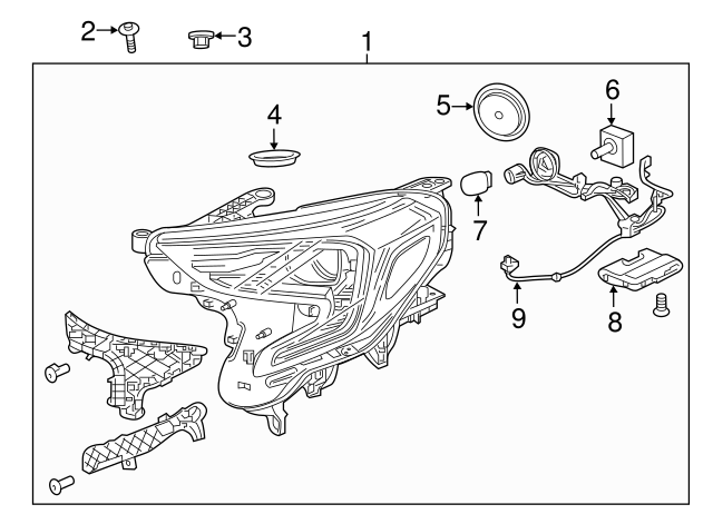 2018-2021 GMC Terrain Driver Side Headlamp 84815558 | GM Parts Center
