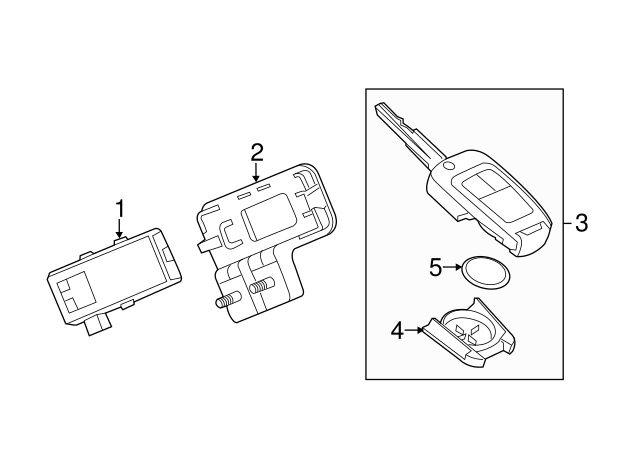 2013-2015 Chevrolet Spark Ignition Key 95233522 | OEM Parts Online