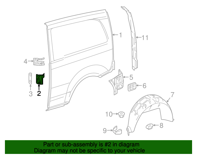 4476308101 - Striker Reinforced 2016-2023 Mercedes-Benz Metris ...