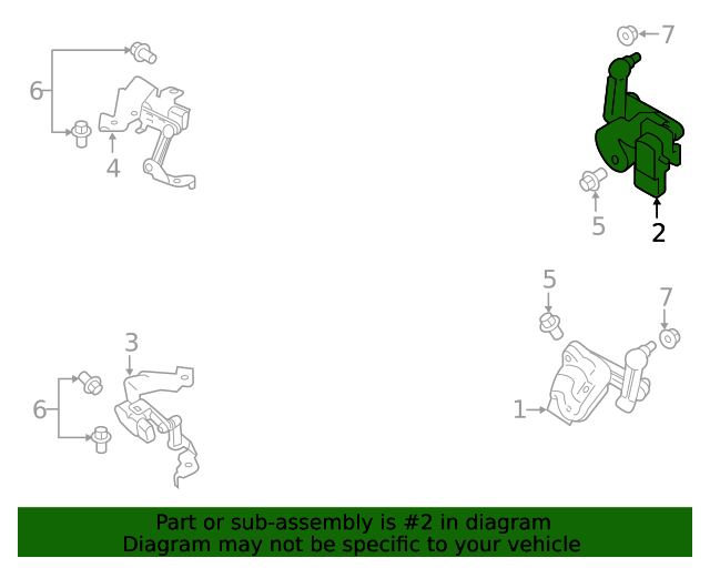 2018-2022 Volvo Headlight Level Sensor 32246991 | TascaParts.com