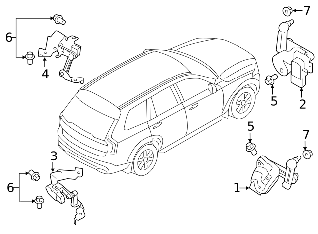 2018-2022 Volvo Headlight Level Sensor 32246991 | TascaParts.com