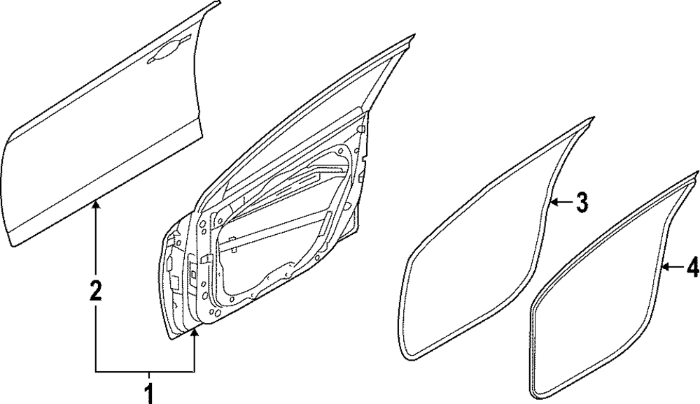 76121-CV000 - Outer Panel 2022-2024 Kia EV6 | Kia.Parts Store