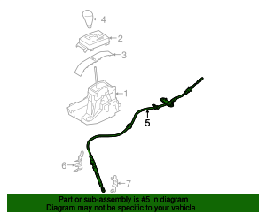 2006-2009 Mazda 3 Shift Control Cable BR9L-46-500B | AutoNationParts.com