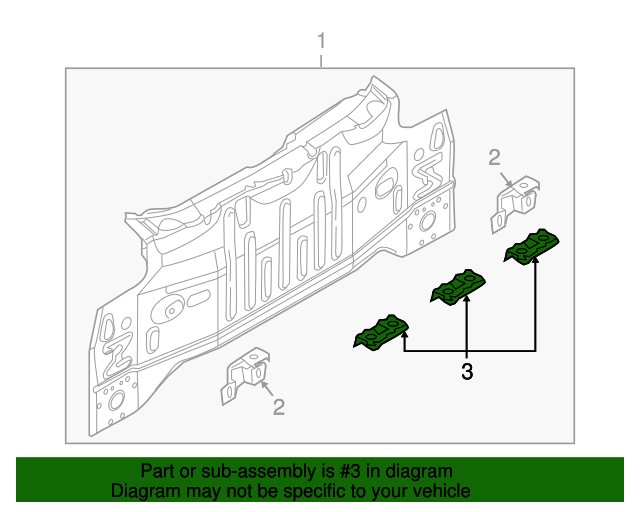 85045-JL00A - Center Bracket 2009-2024 Nissan | Nissan Parts ...